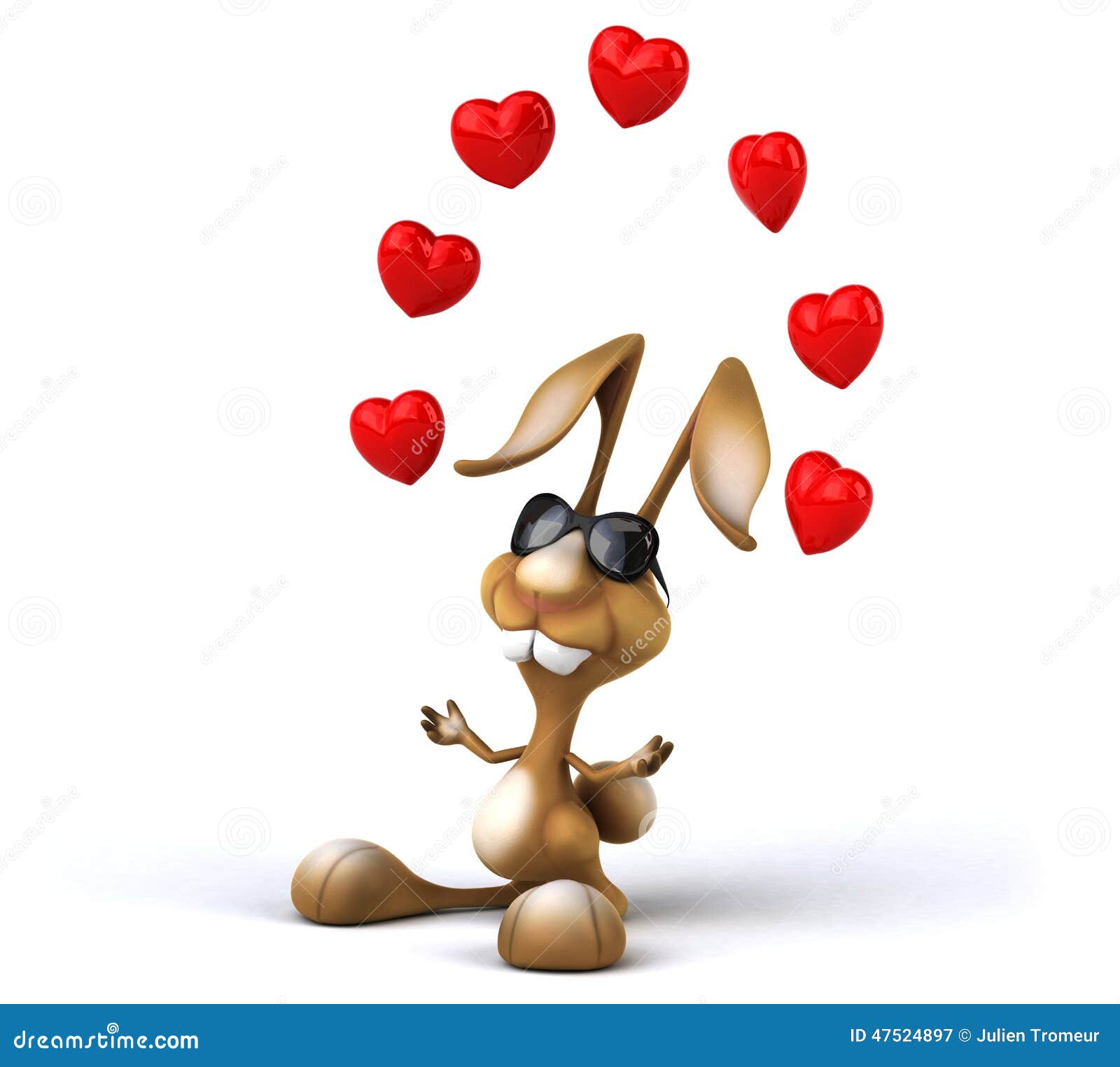 Fun rabbit stock illustration. Illustration of domestic - 47524897