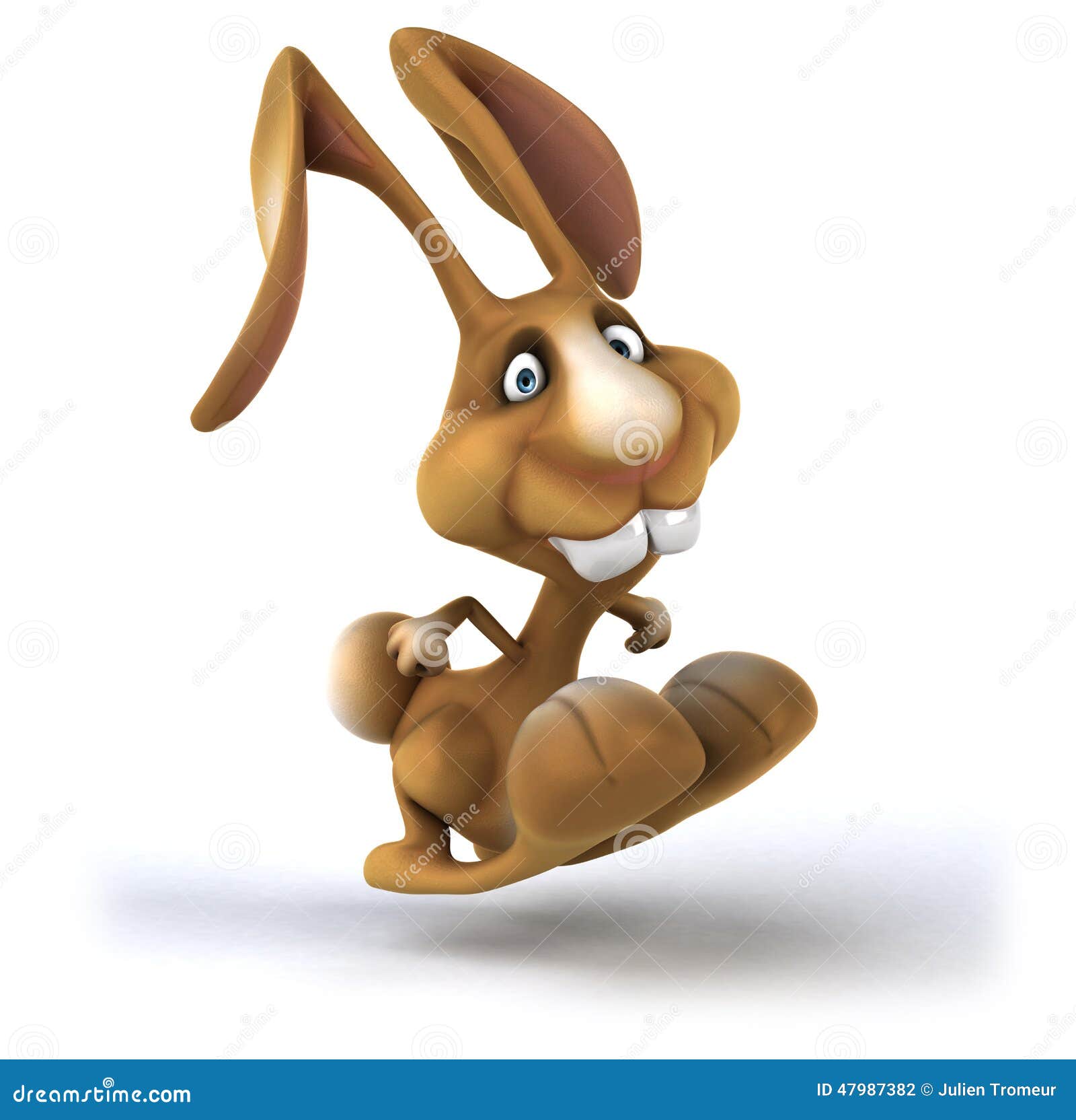 Fun rabbit stock illustration. Illustration of domestic - 47987382