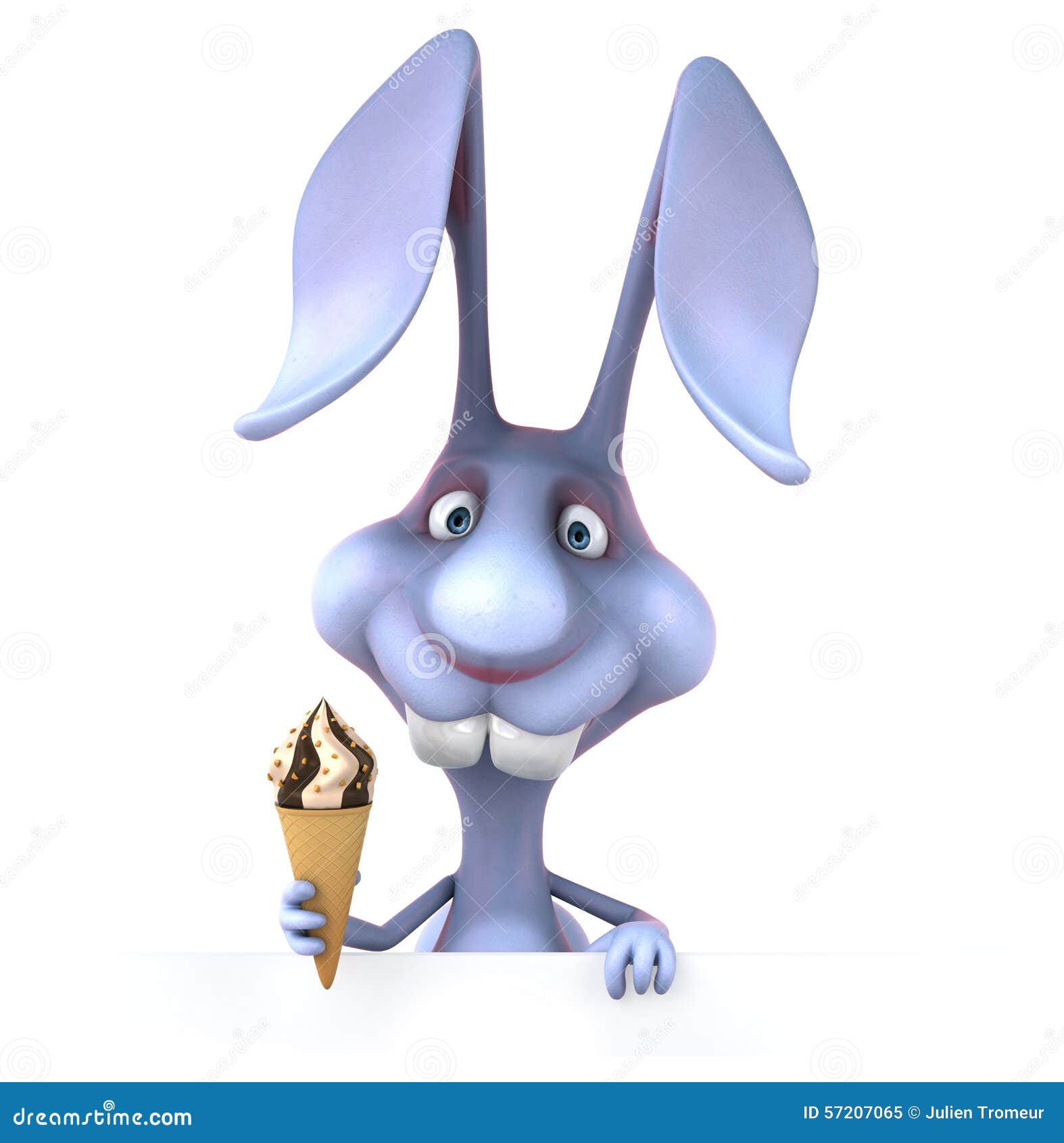 Fun rabbit stock illustration. Illustration of portrait - 57207065