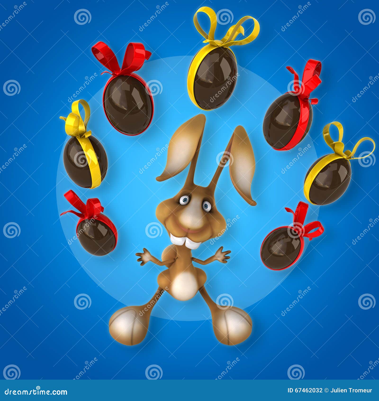 Fun rabbit stock illustration. Illustration of tradition - 67462032