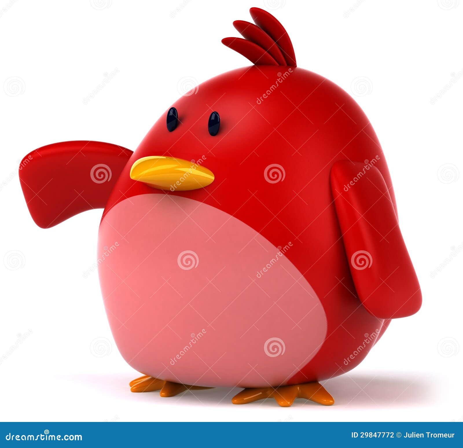 Red bird stock illustration. Illustration of humor, penguin - 29847772