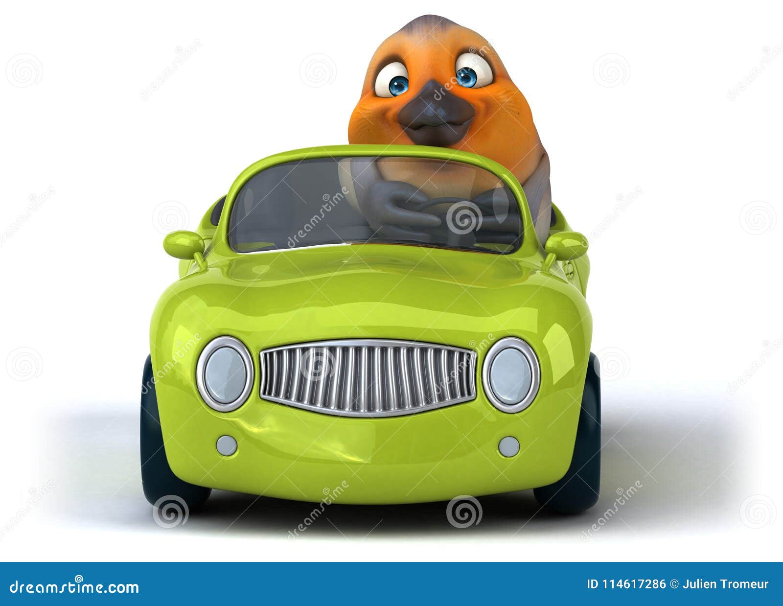 Fun red robin stock illustration. Illustration of cartoon - 114617286