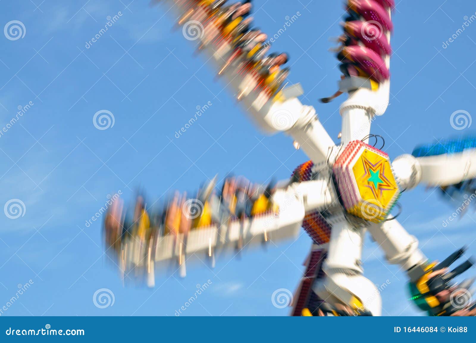 Fun Ride at a fairgound stock photo. Image of summer - 16446084