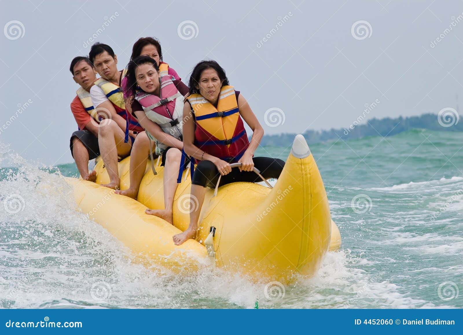 Fun riding banana boat stock photo. Image of banana, enjoy - 4452060