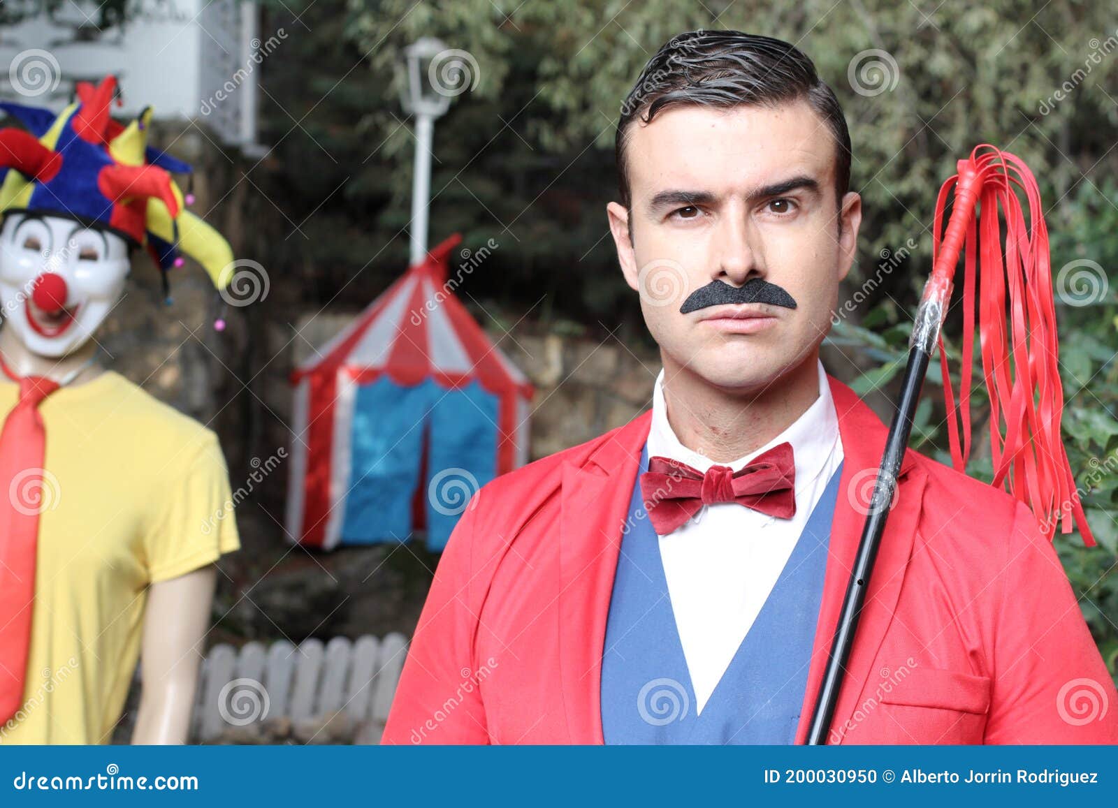 Fun Ringmaster in the Circus Stock Photo - Image of entertainment, male ...
