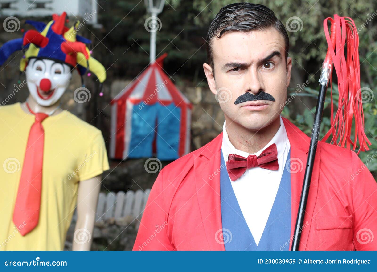 Fun Ringmaster in the Circus Stock Image - Image of entertainer ...