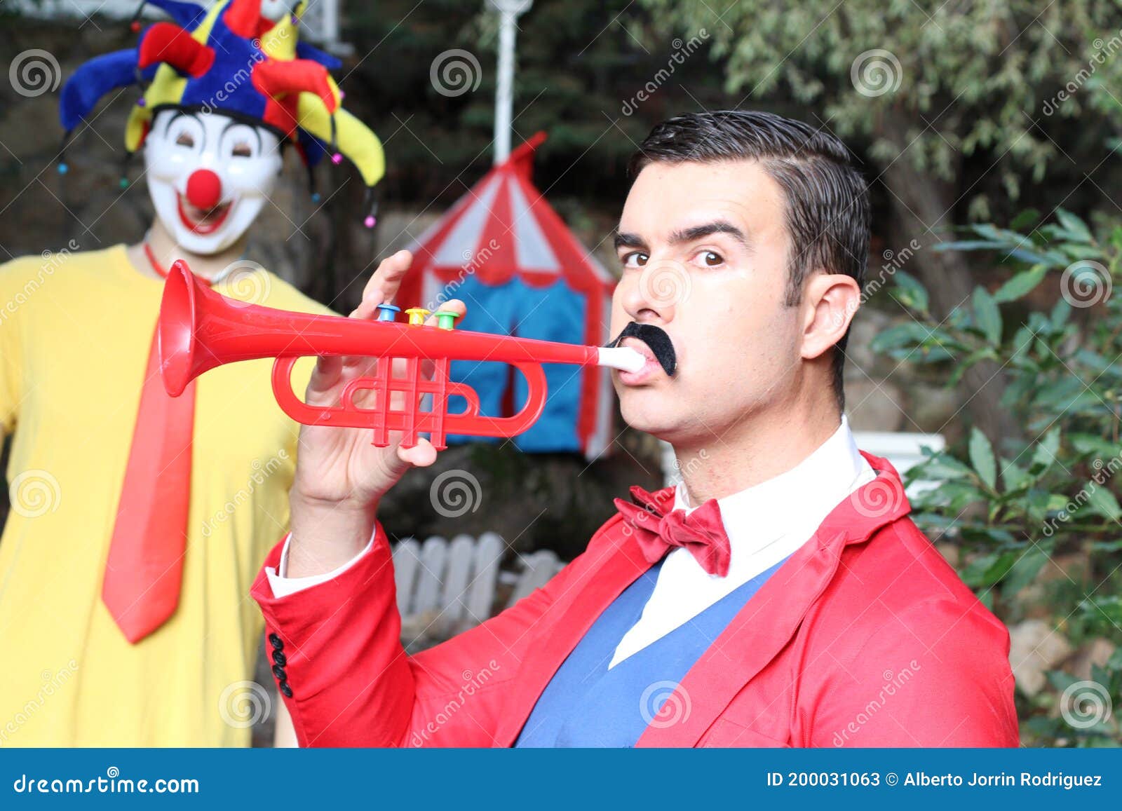 Fun Ringmaster in the Circus Stock Image - Image of humor, culture ...