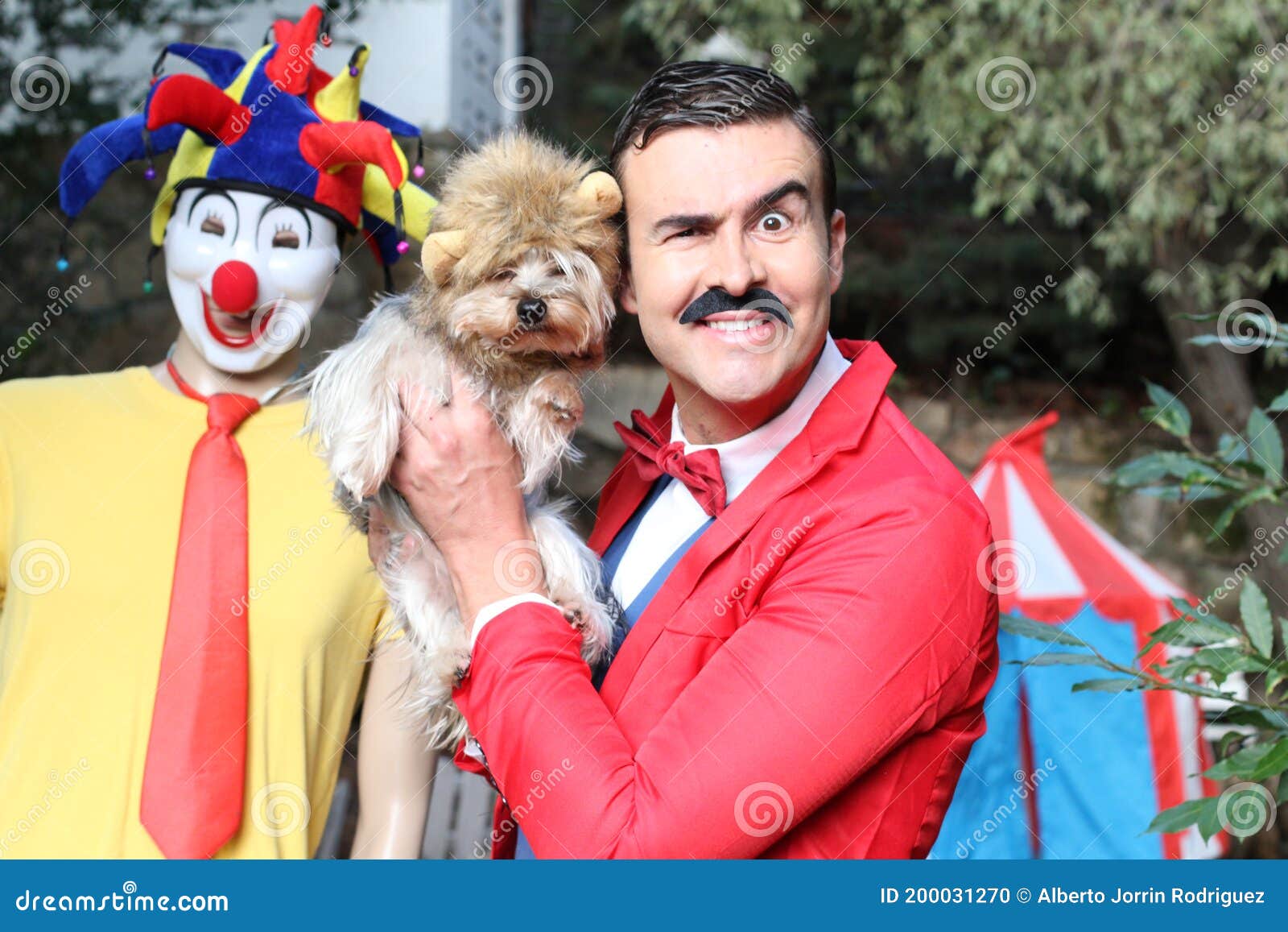 Fun Ringmaster in the Circus Stock Photo - Image of male, cute: 200031270