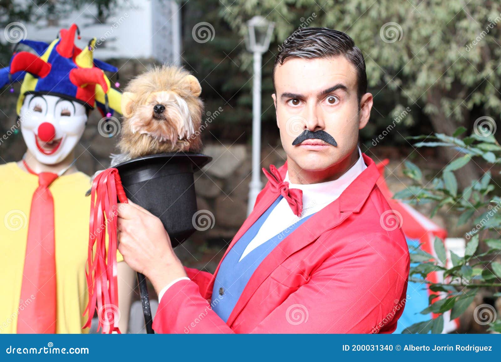 Fun Ringmaster in the Circus Stock Photo - Image of comedian, male ...