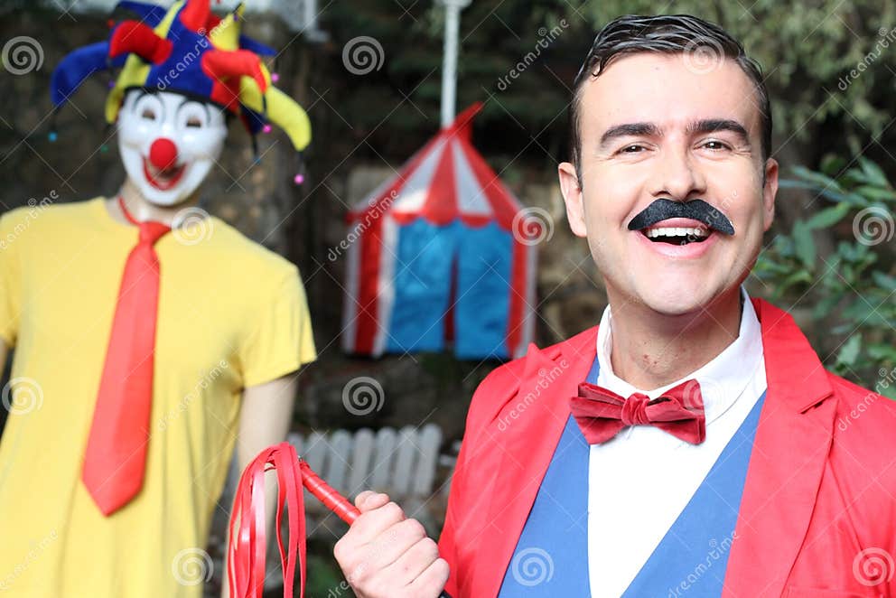 Fun Ringmaster in the Circus Stock Photo - Image of magical ...