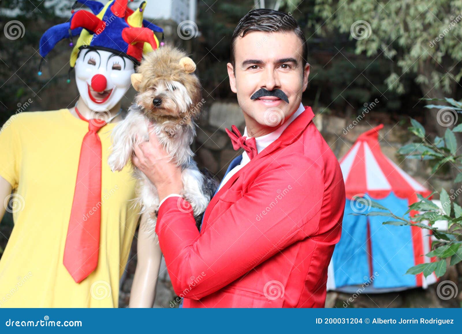 Fun Ringmaster in the Circus Stock Photo - Image of host, entertainment ...