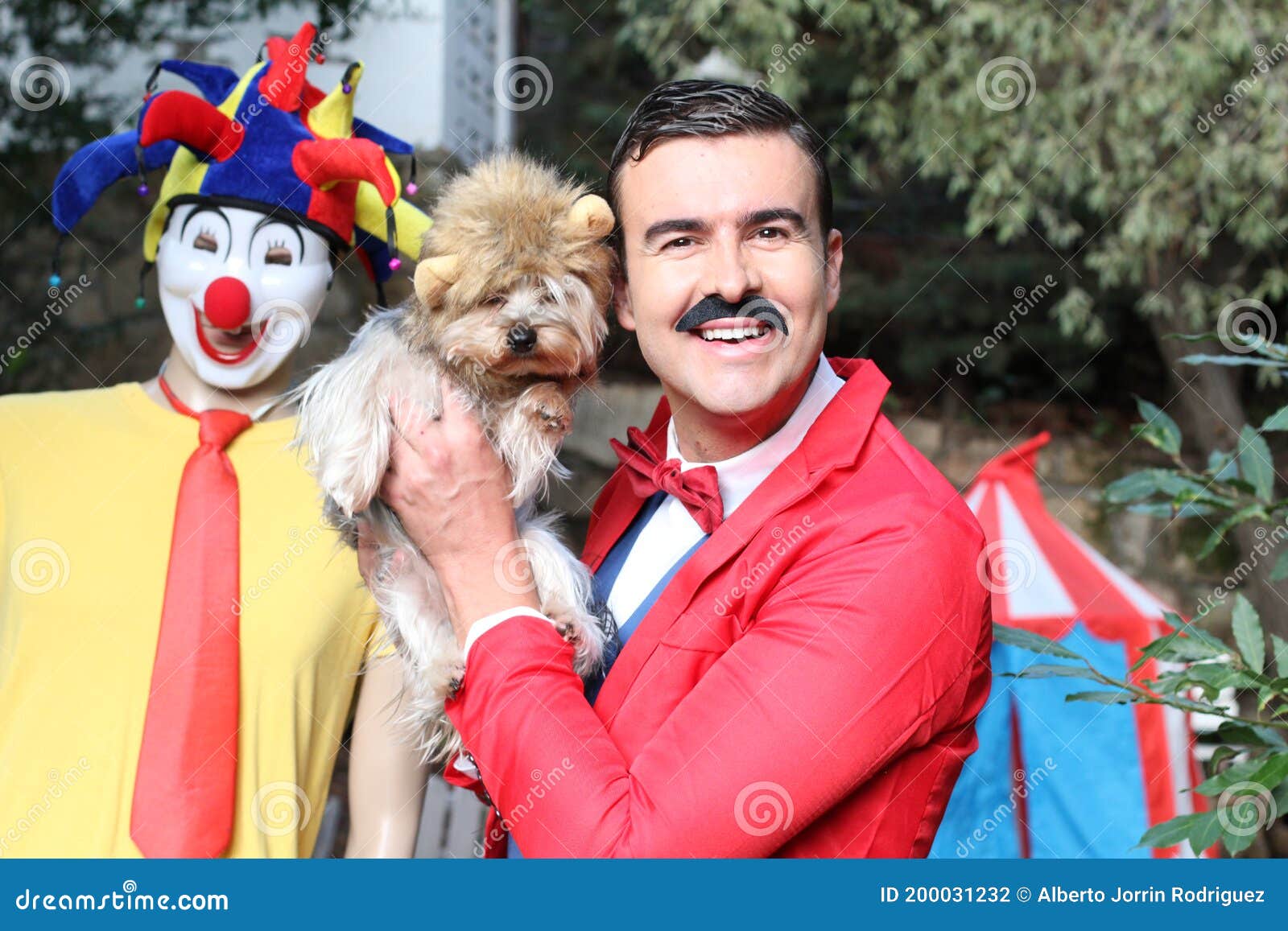 Fun Ringmaster in the Circus Stock Photo - Image of comedian, funny ...