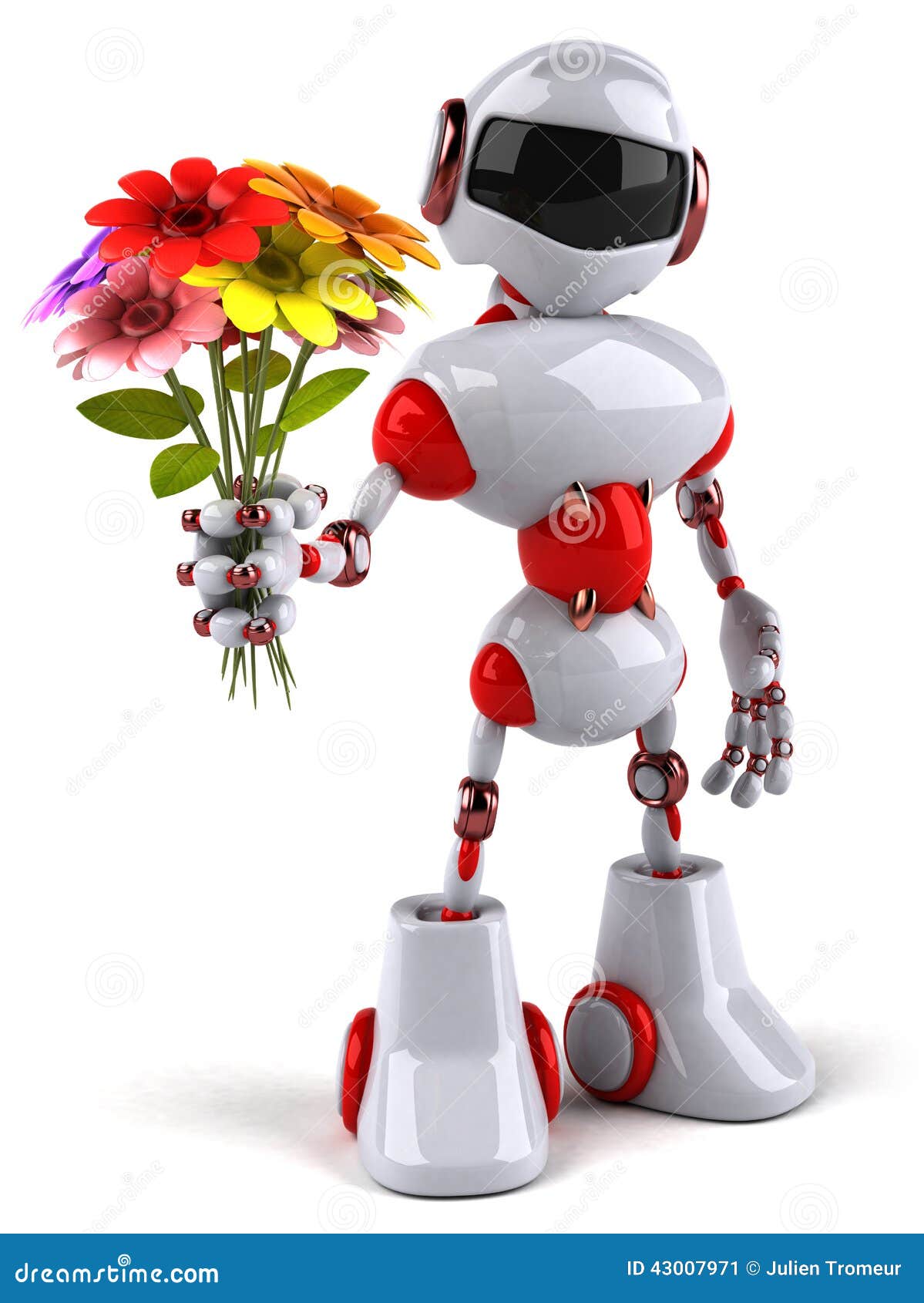Fun robot stock illustration. Illustration of concept - 43007971