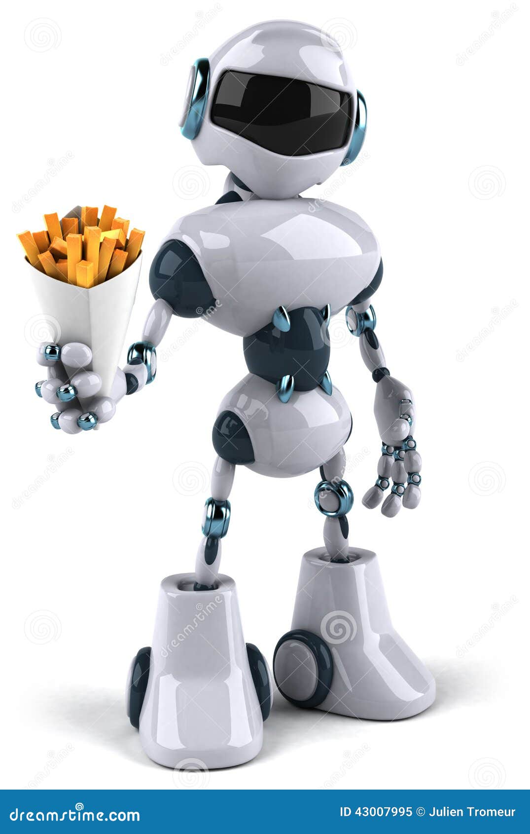 Fun robot stock illustration. Illustration of technology - 43007995