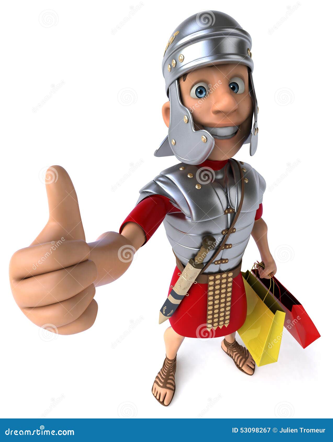Fun roman soldier stock illustration. Illustration of soldier - 53098267