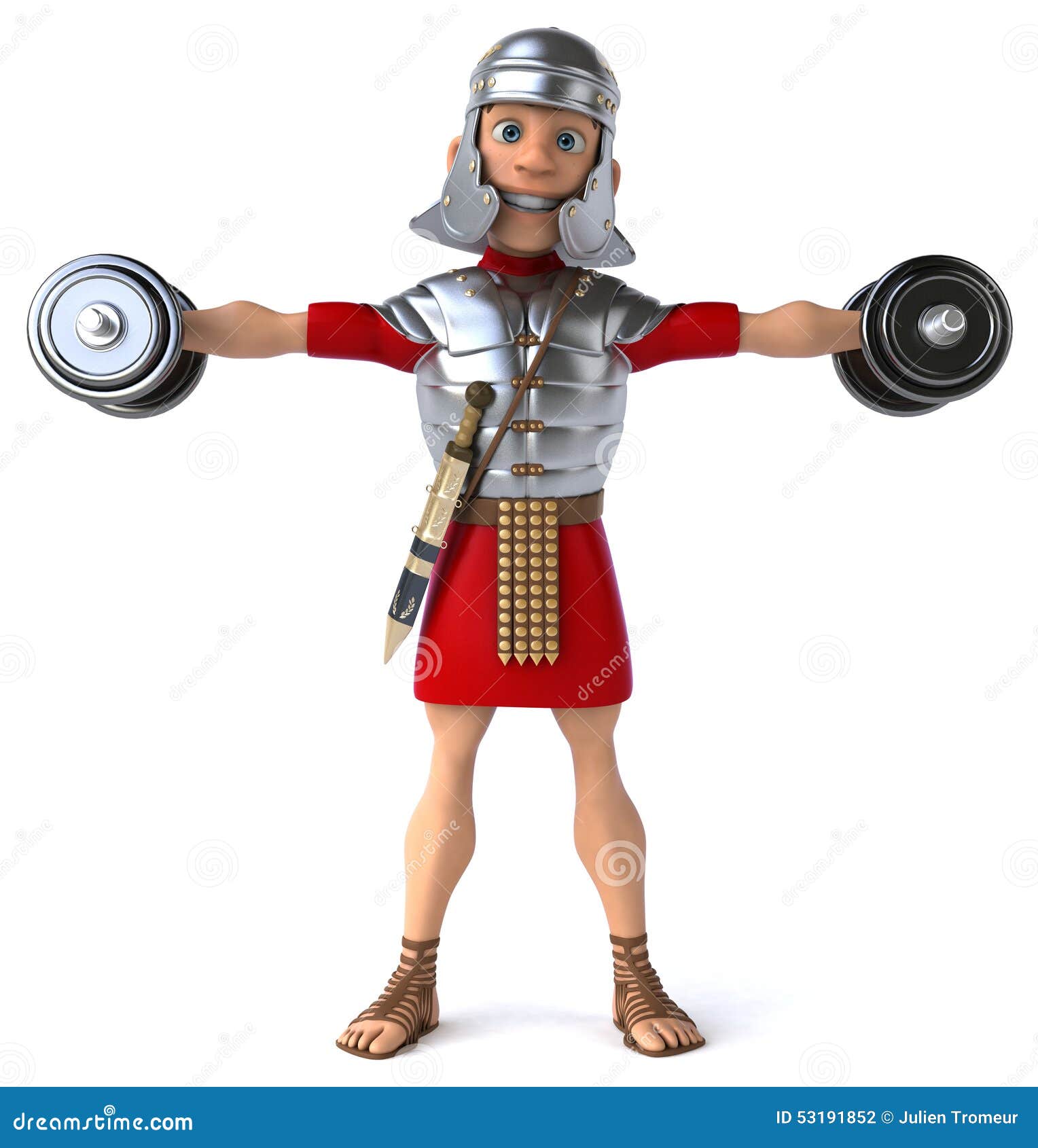 Fun roman soldier stock illustration. Illustration of fighting - 53191852