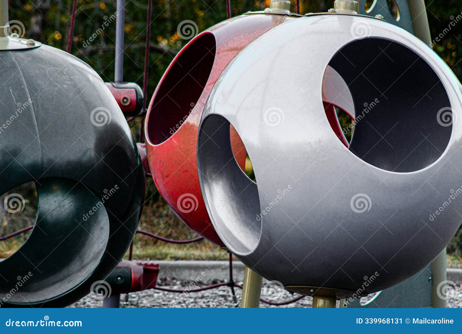 Fun Round Circular Orb Shapes at a Playground Stock Illustration ...