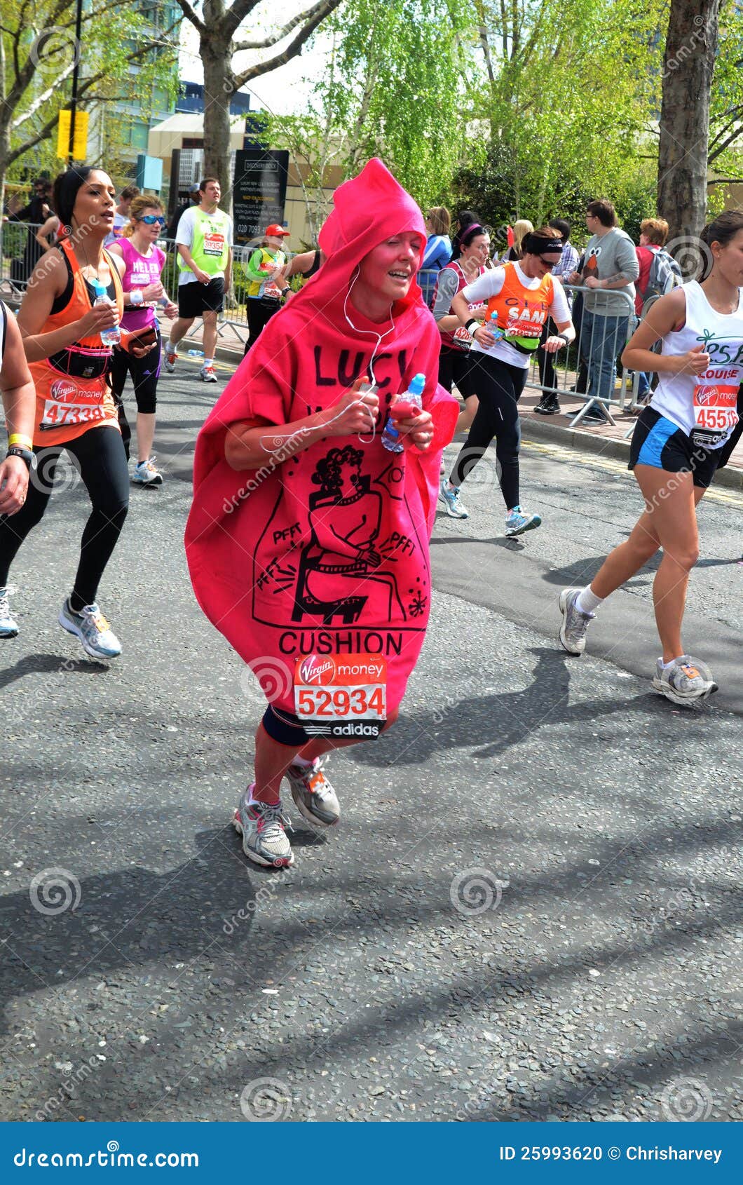 Fun Runners at London Marathon 22th April 2012 Editorial Image - Image ...