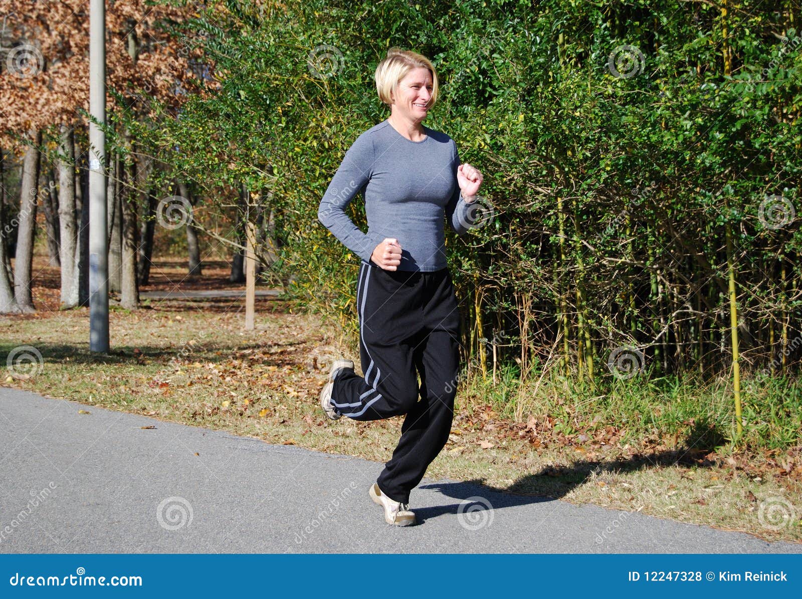 Fun Running stock photo. Image of nature, outside, woman - 12247328