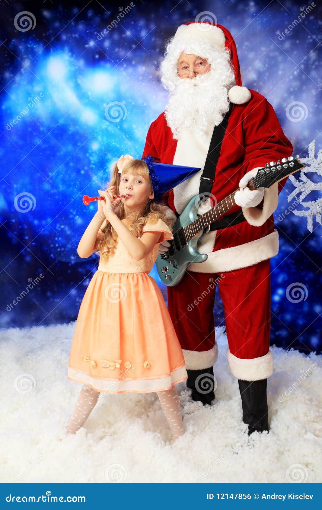 Fun with santa stock photo. Image of christmas, playing - 12147856