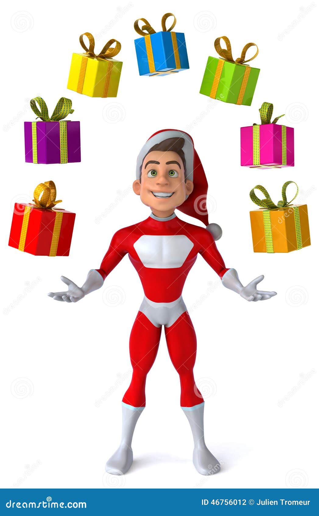 Fun santa claus stock illustration. Illustration of lifestyle - 46756012