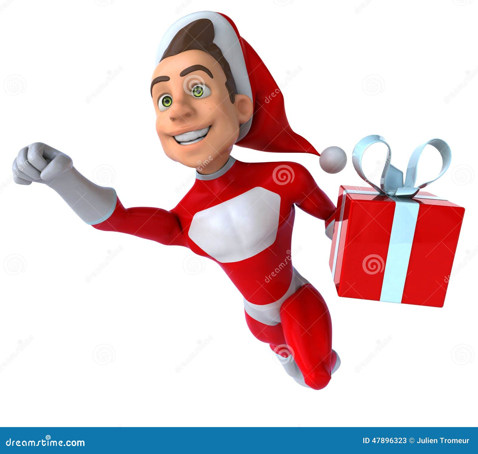 Fun santa claus stock illustration. Illustration of heroes - 47896323