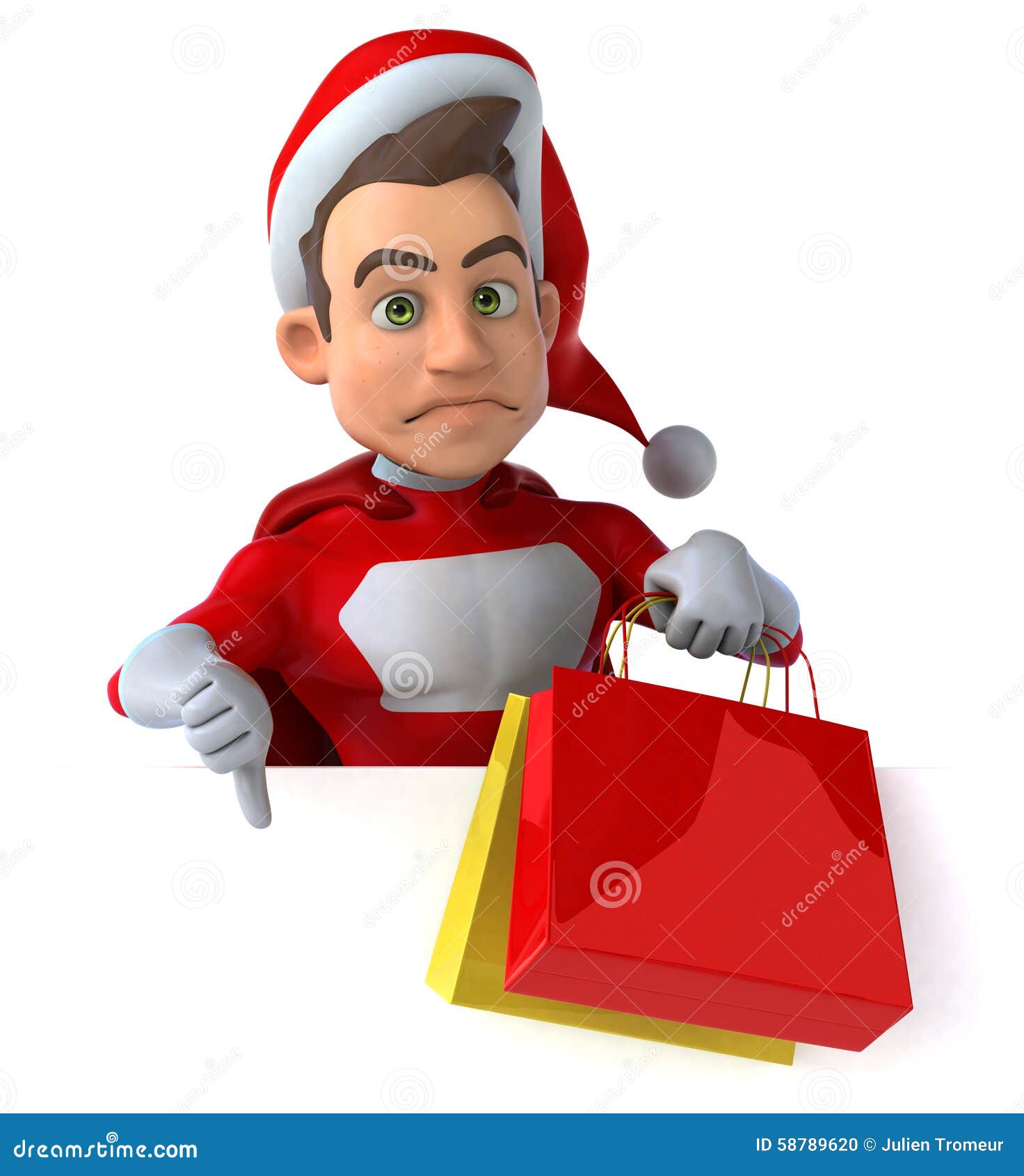 Fun santa claus stock illustration. Illustration of holiday - 58789620