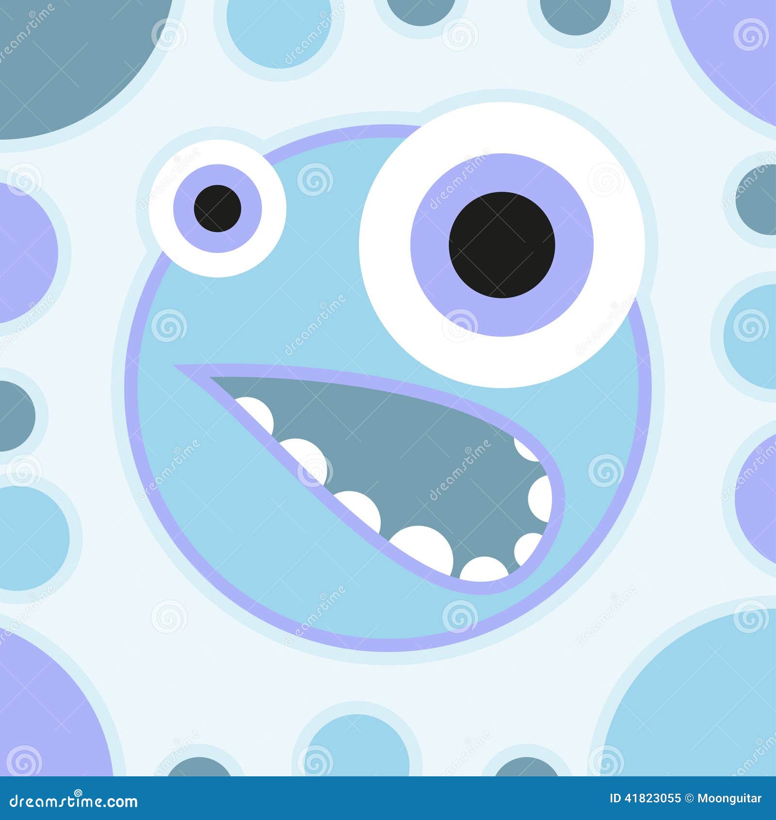 Fun Scared Cartoon Monster Vector Illustration Stock Vector ...