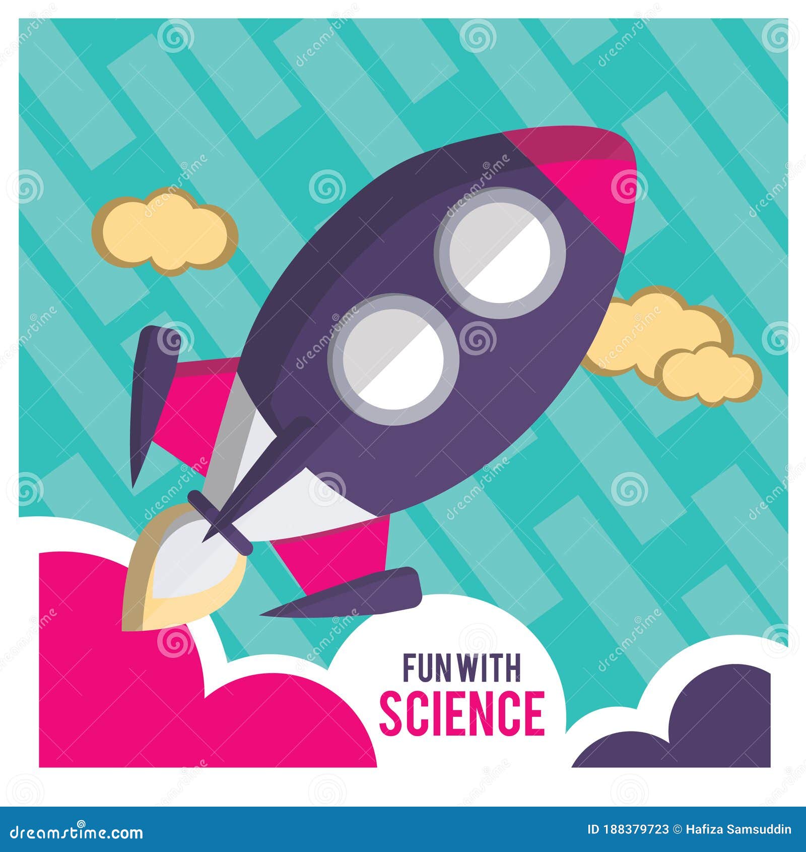 Fun with Science Card. Vector Illustration Decorative Design Stock ...