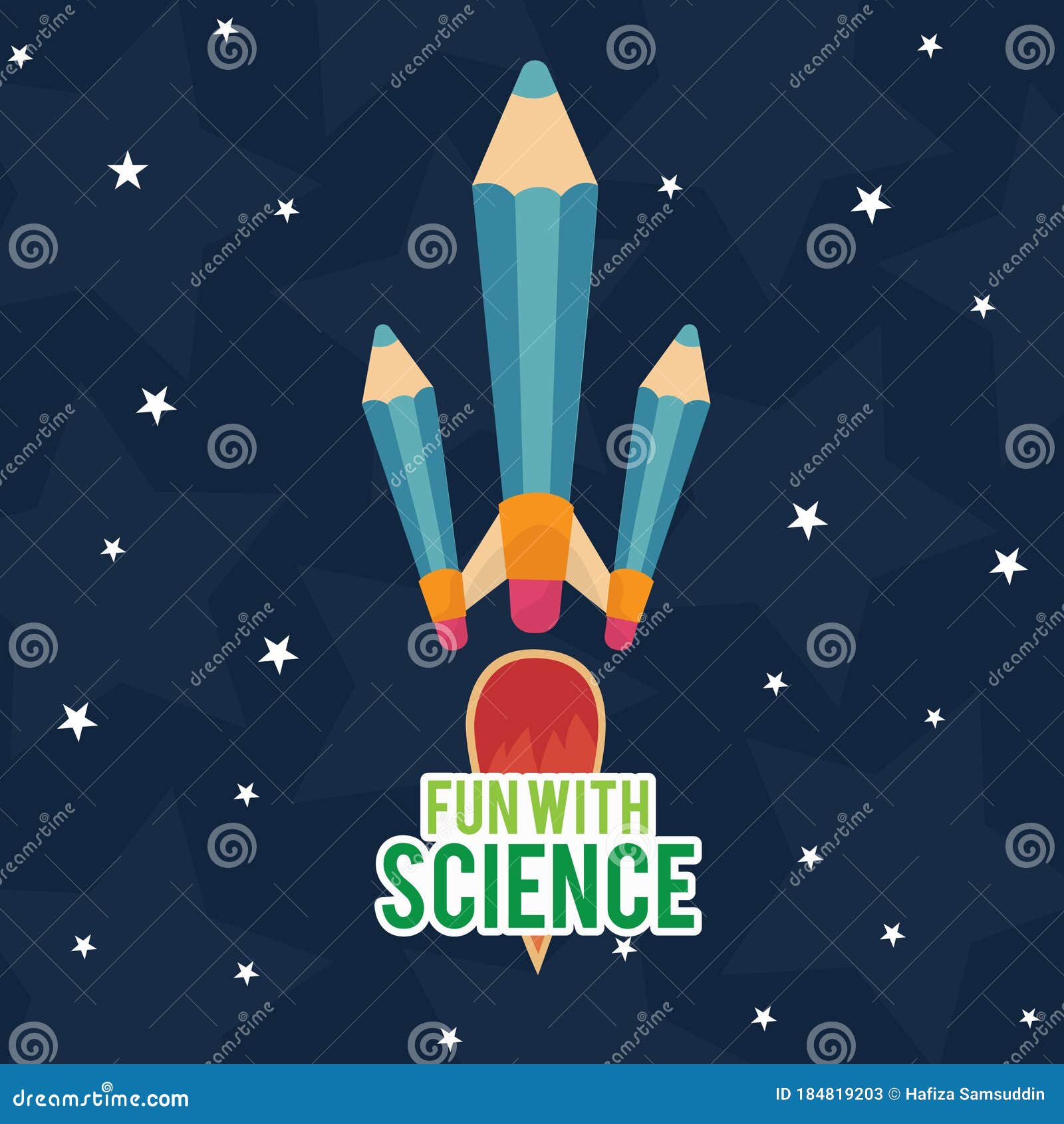 Fun with Science. Vector Illustration Decorative Background Design ...