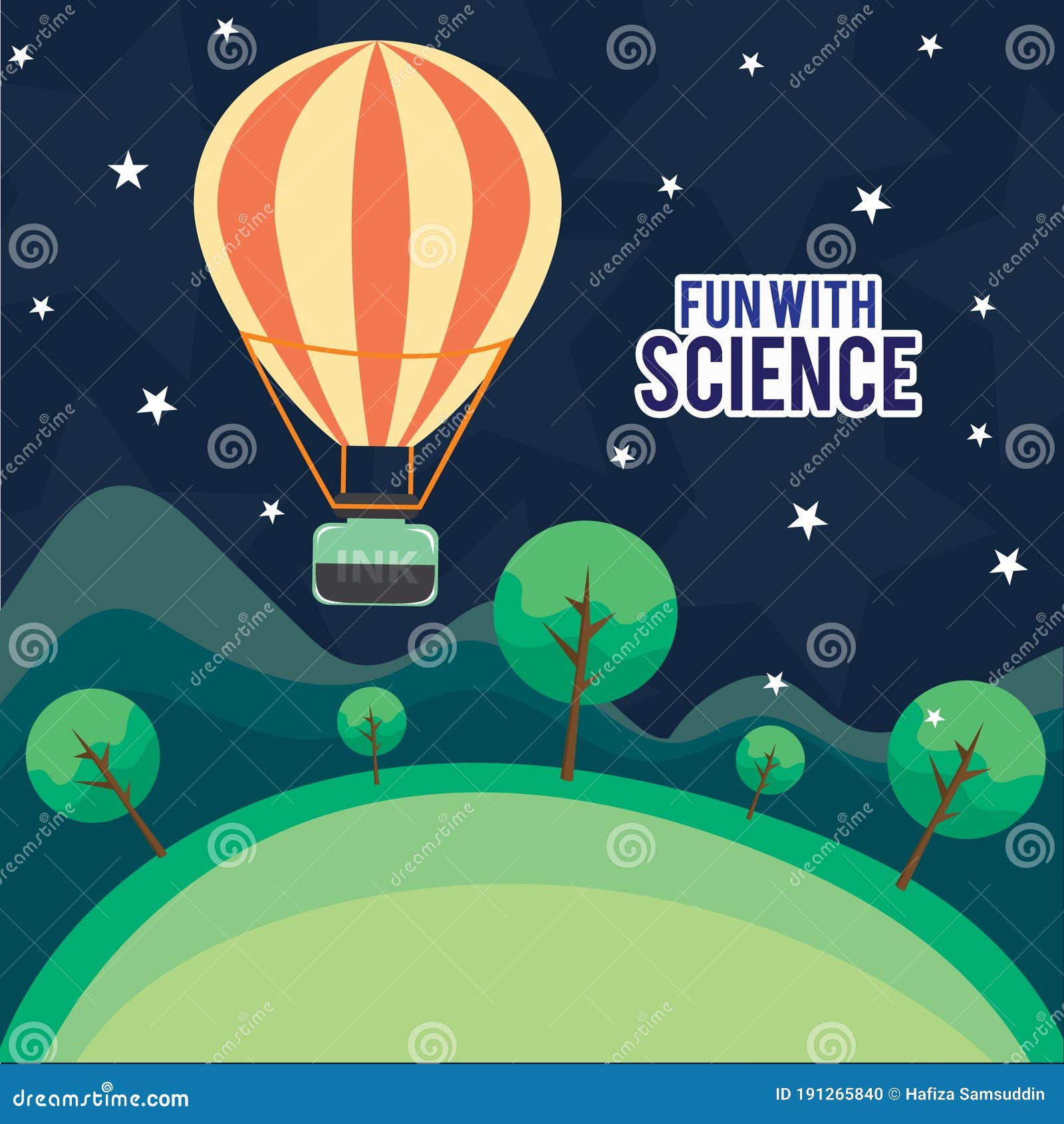Fun with Science. Vector Illustration Decorative Design Stock Vector ...