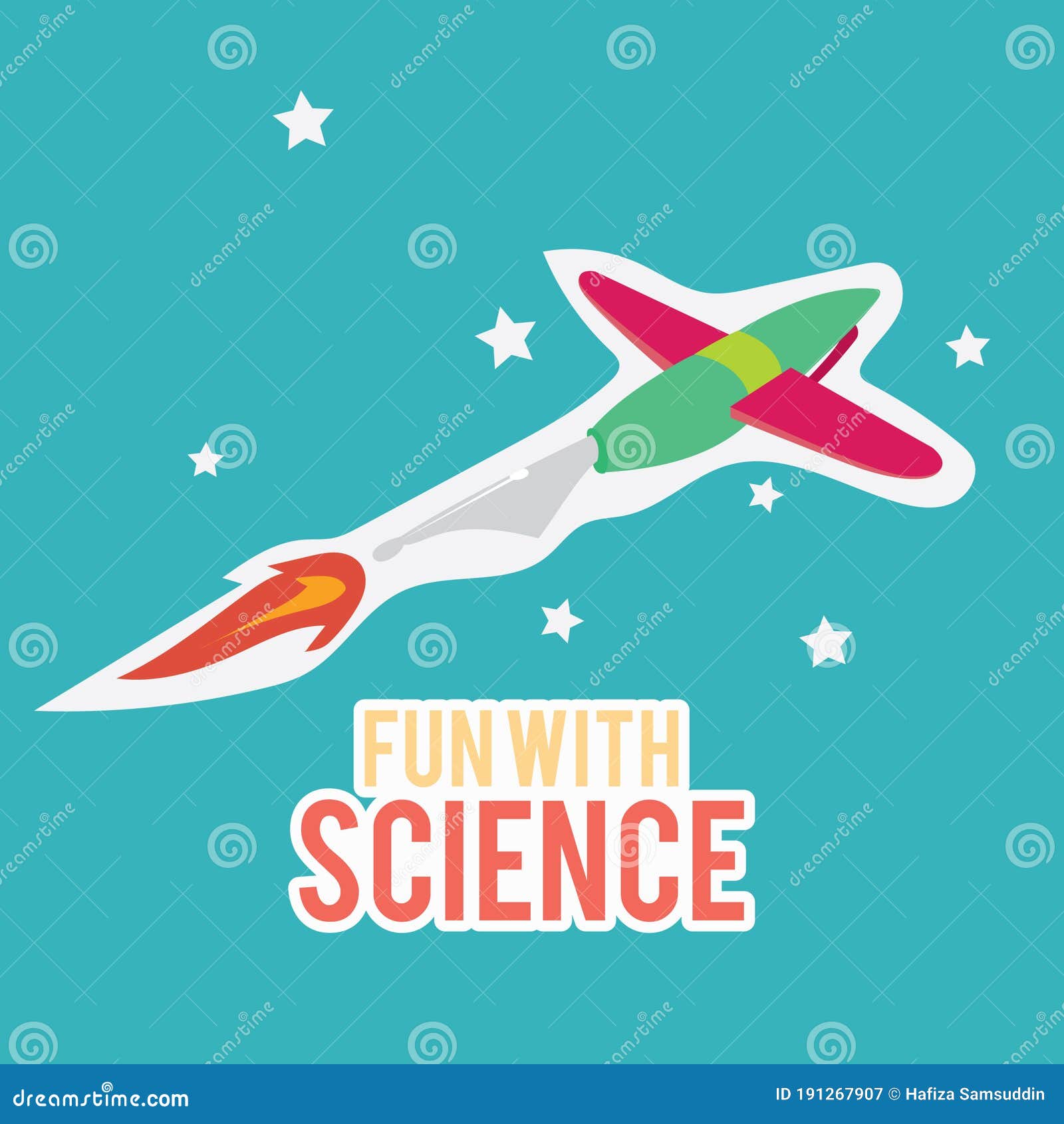 Fun with Science. Vector Illustration Decorative Design Stock Vector ...