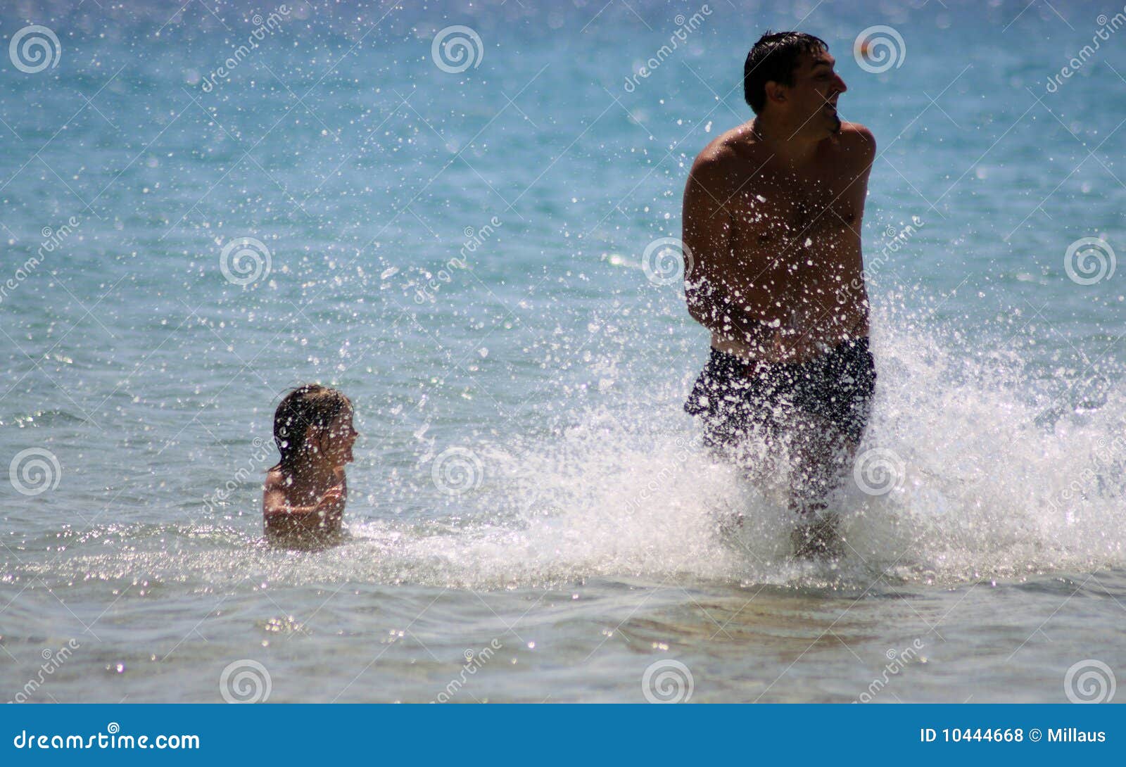 Fun in sea stock photo. Image of activity, family, nature - 10444668