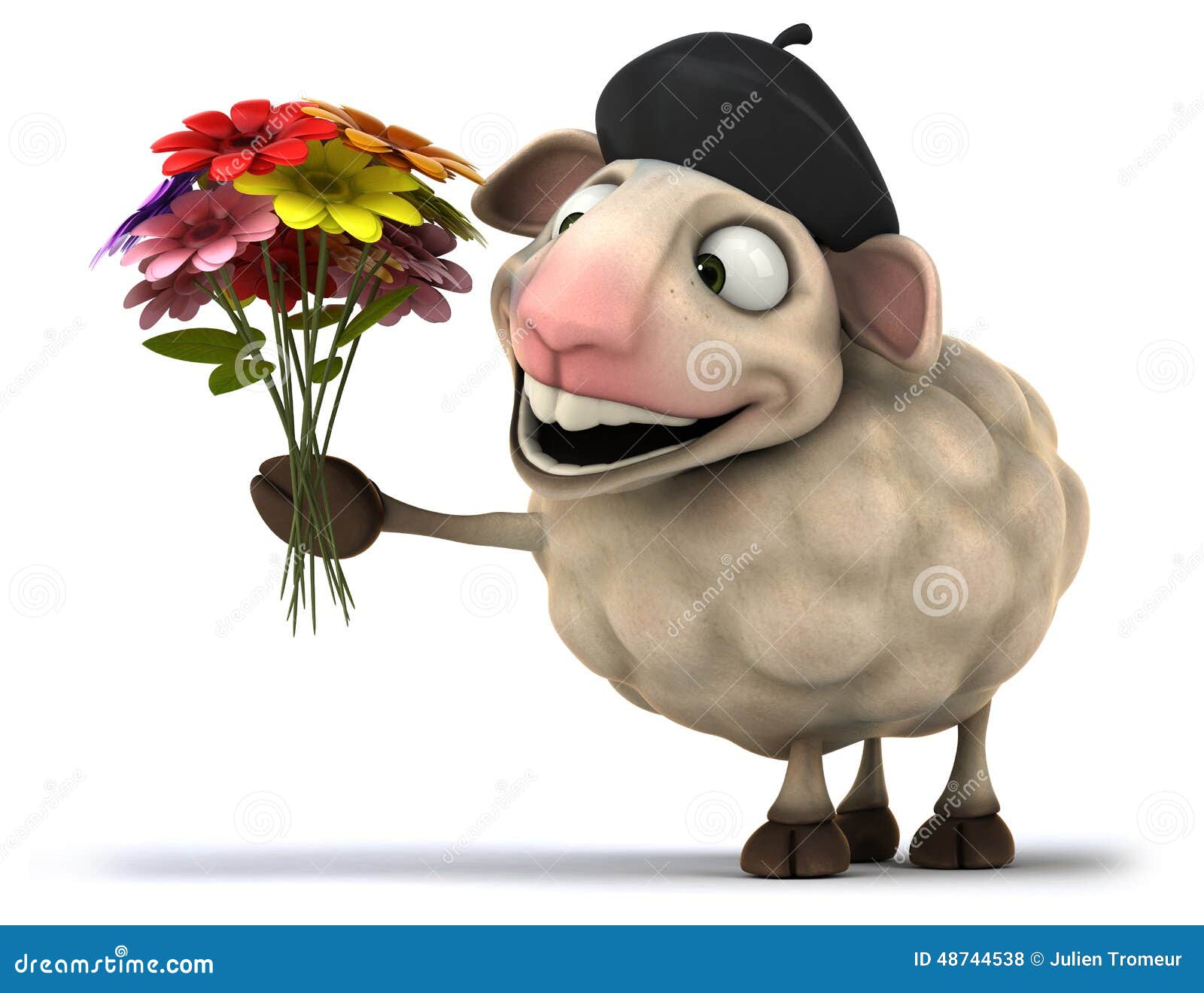 Fun sheep stock illustration. Illustration of nature - 48744538
