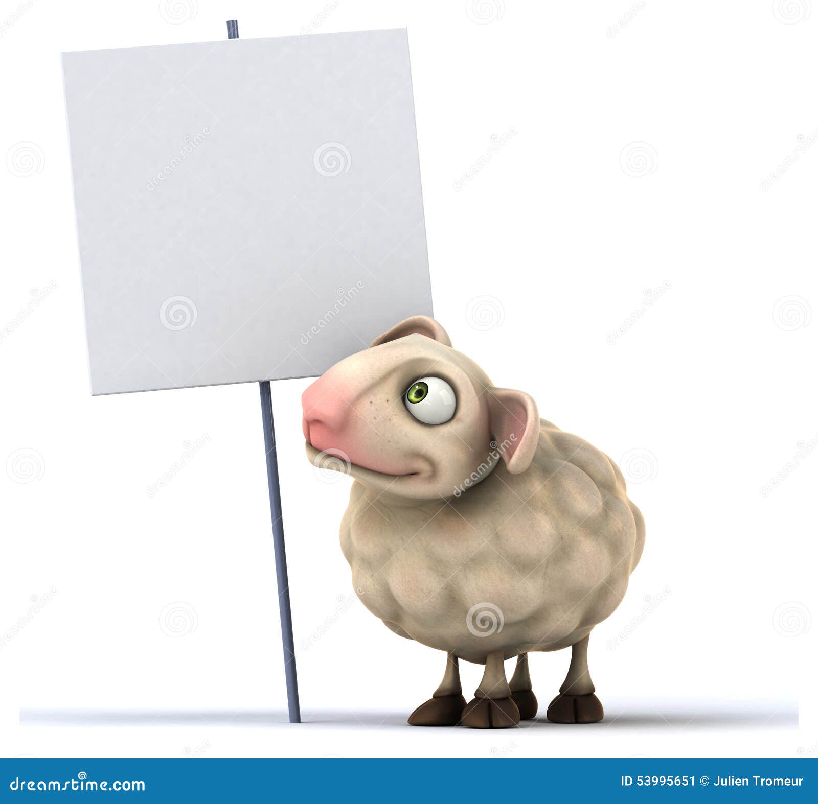 Fun sheep stock illustration. Illustration of animal - 53995651