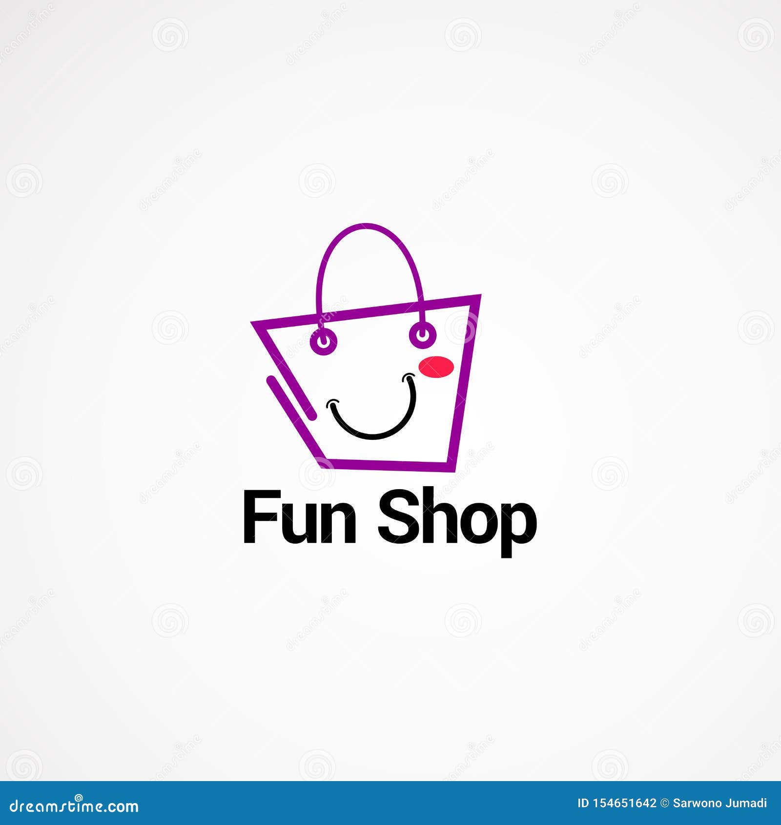 Fun Shop Logo Vector Concept, Icon, Element, and Template for Company ...