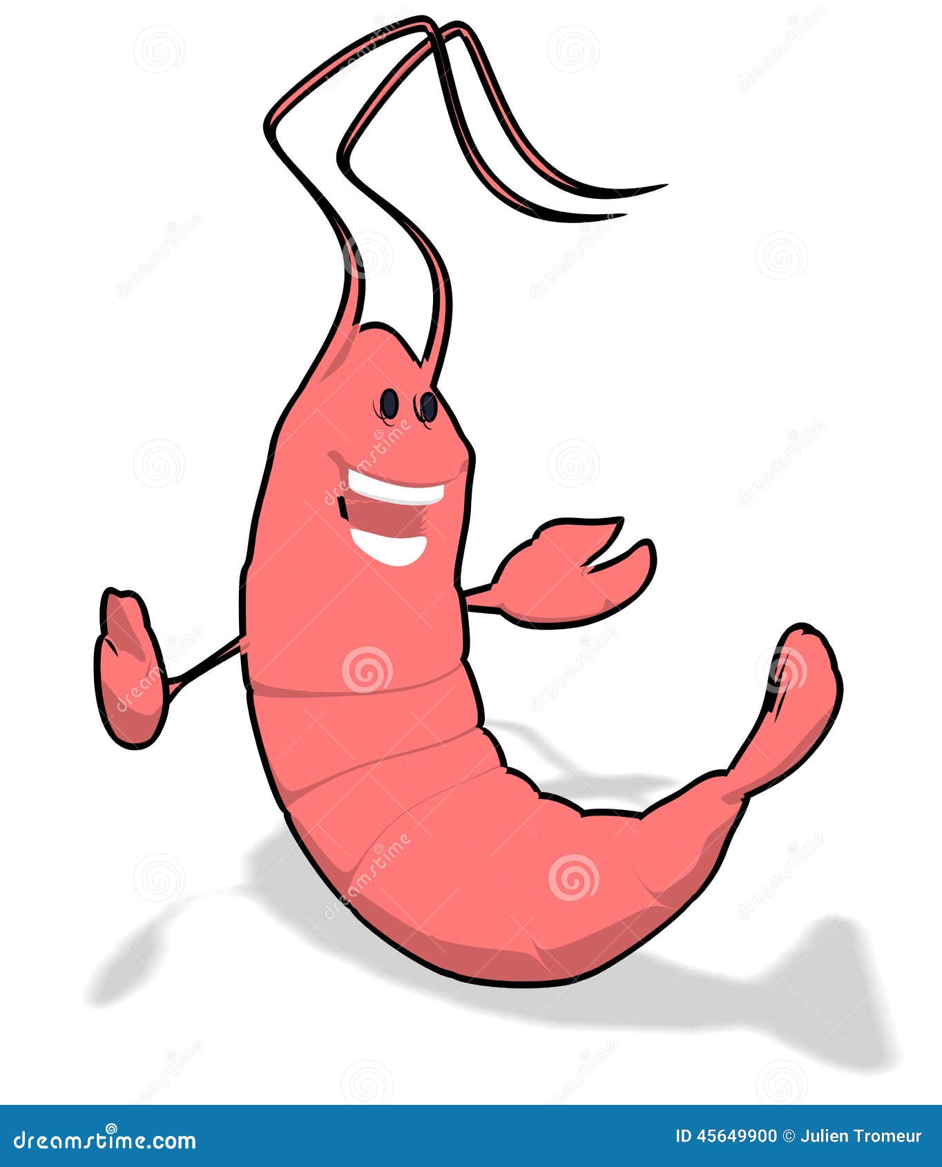 Fun shrimp stock illustration. Illustration of cooked - 45649900