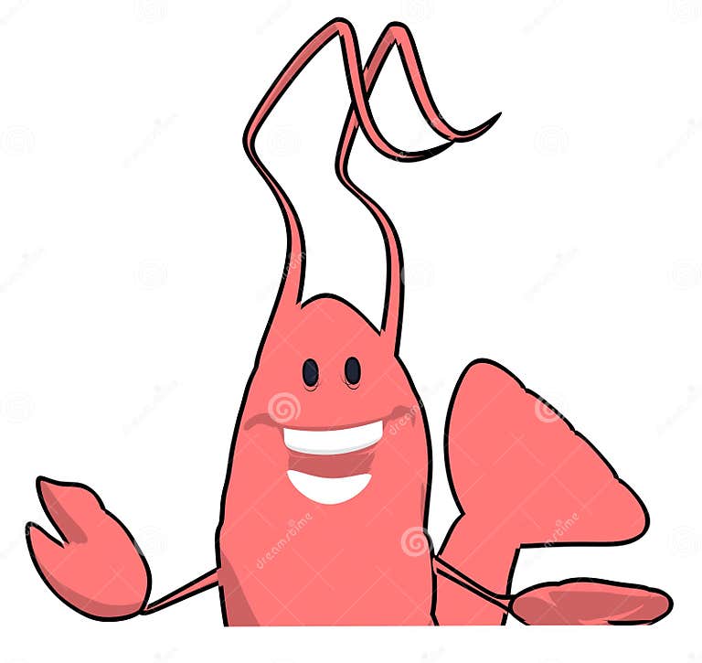 Fun shrimp stock illustration. Illustration of luxury - 45649979