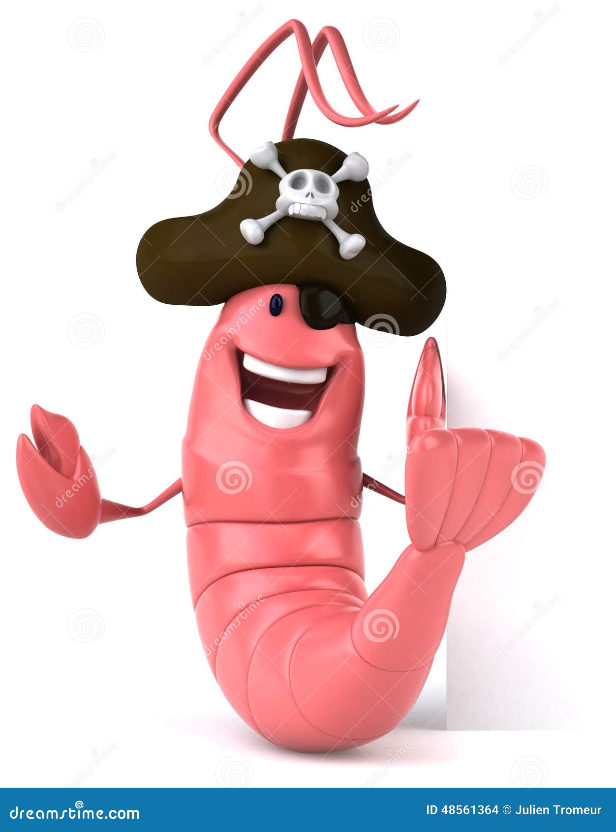 Fun shrimp stock illustration. Illustration of shellfish - 48561364