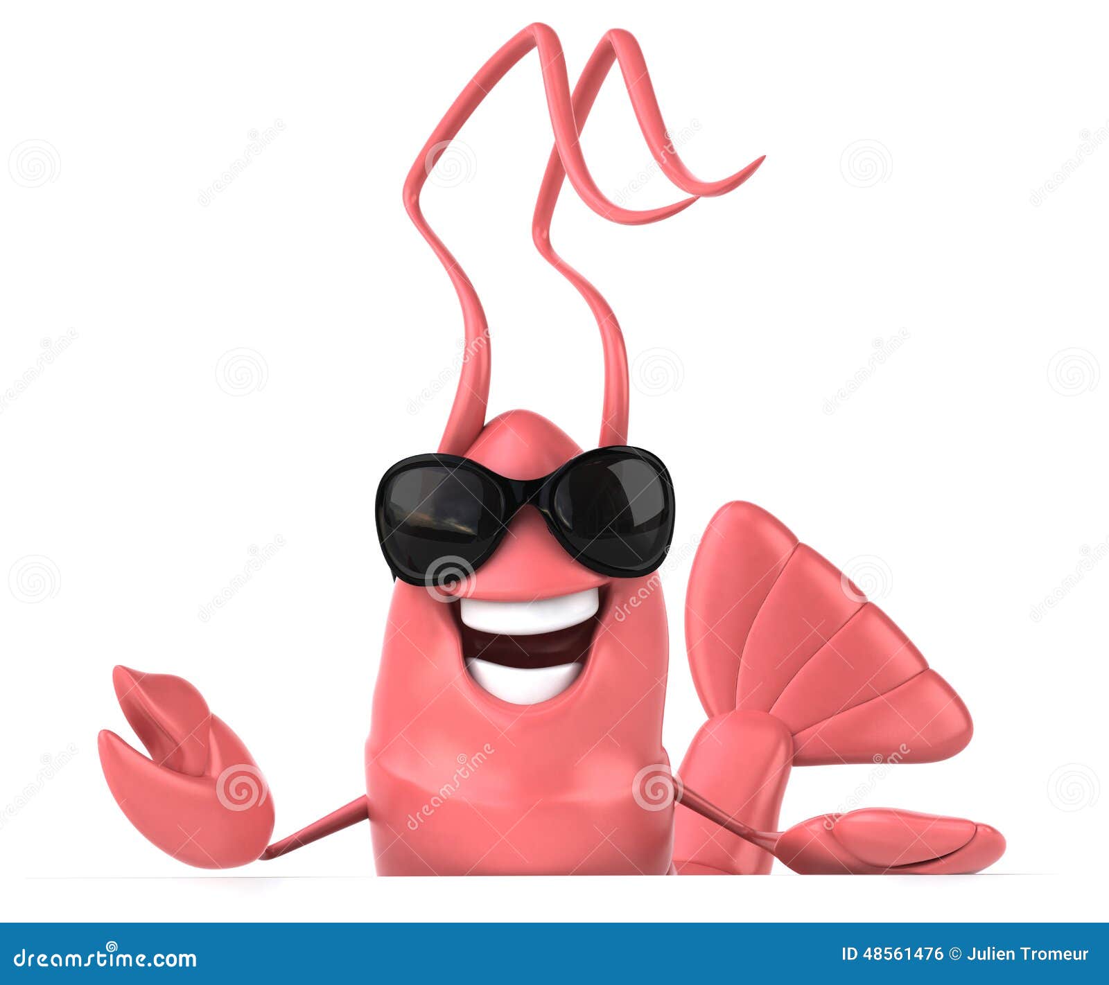 Fun shrimp stock illustration. Illustration of dinner - 48561476