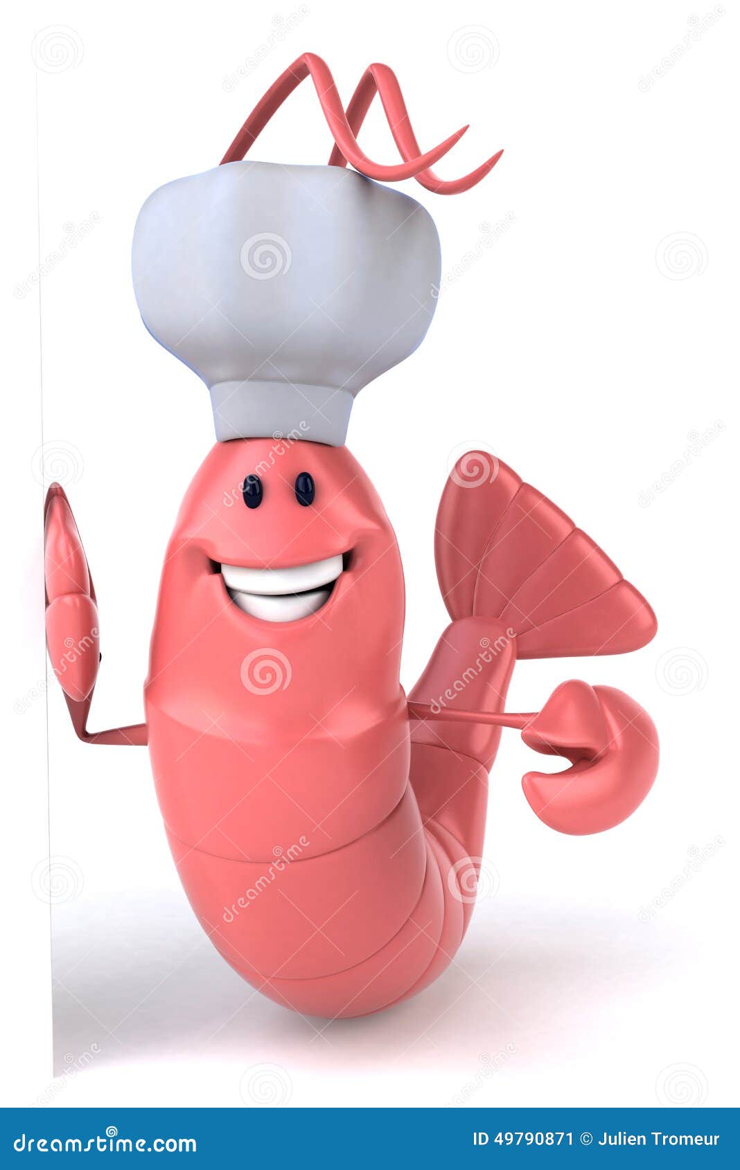 Fun shrimp stock illustration. Illustration of isolated - 49790871