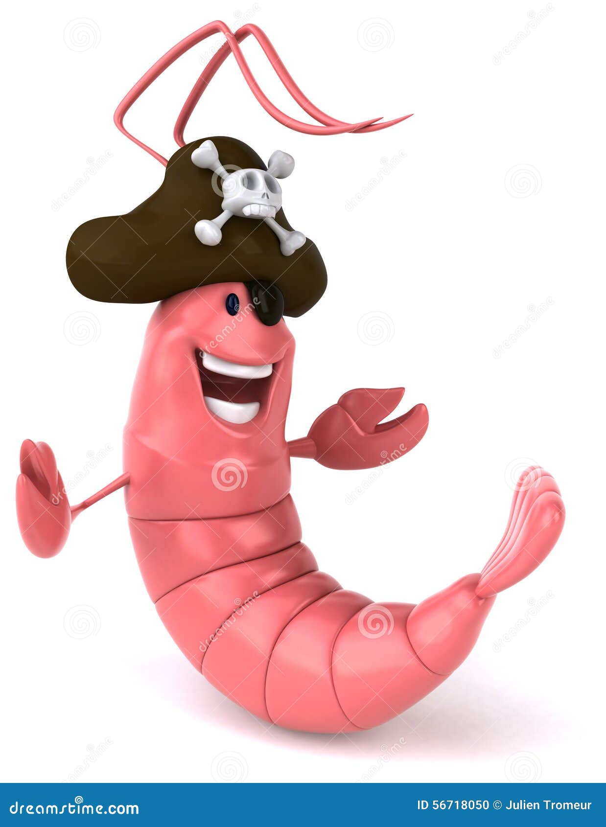 Fun shrimp stock illustration. Illustration of small - 56718050