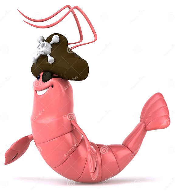 Fun shrimp stock illustration. Illustration of organic - 56718058