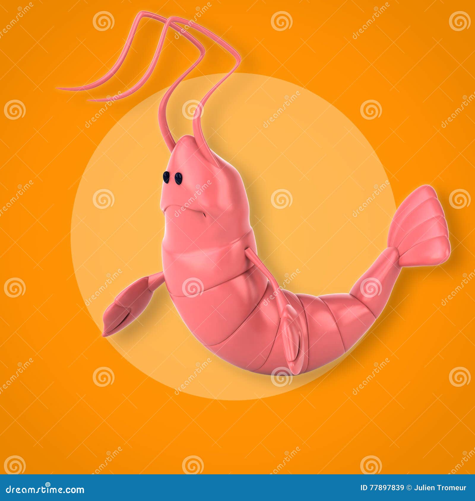 Fun shrimp stock illustration. Illustration of health - 77897839