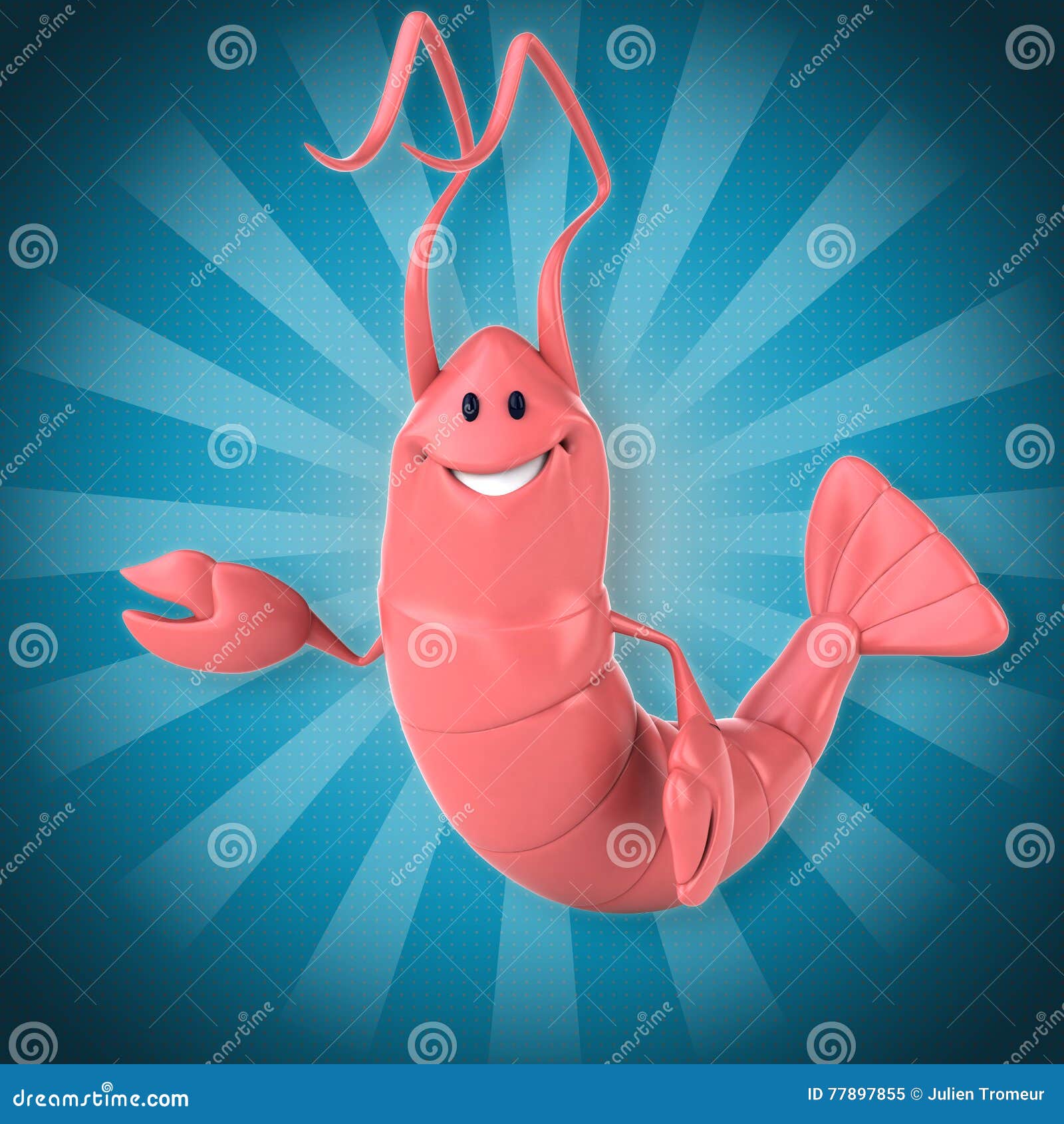 Fun shrimp stock illustration. Illustration of gourmet - 77897855