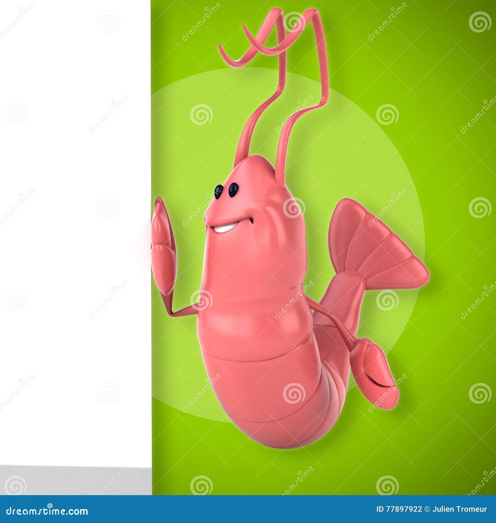 Fun shrimp stock illustration. Illustration of healthy - 77897922