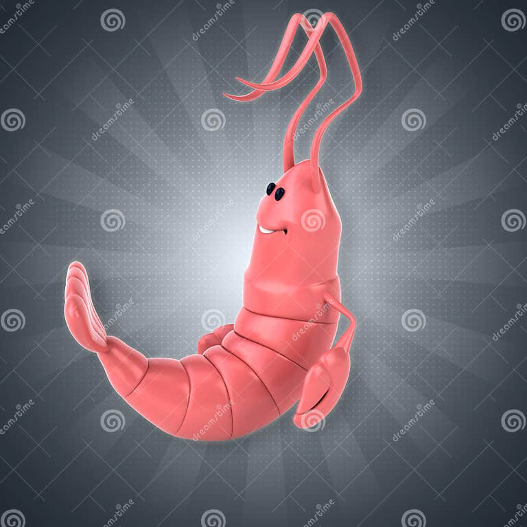 Fun shrimp stock illustration. Illustration of restaurant - 77898065