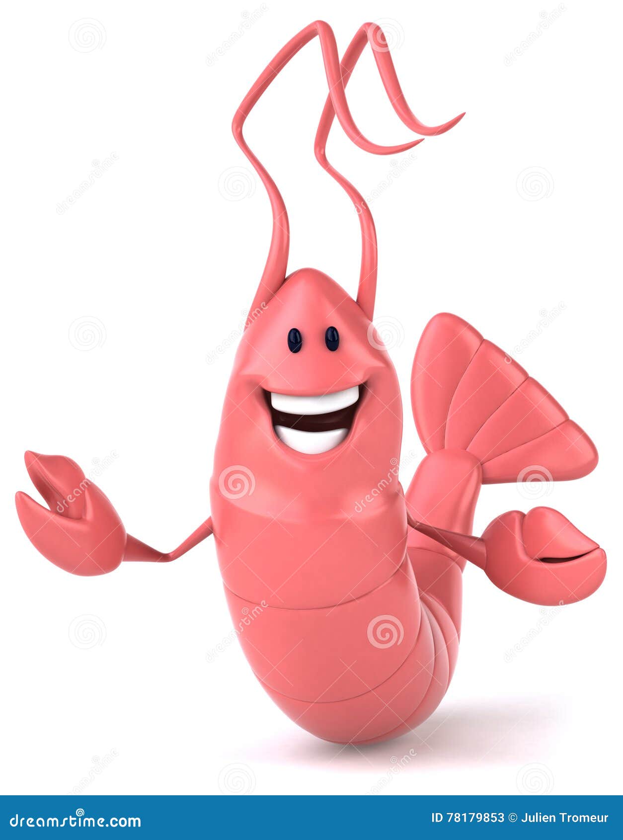 Fun shrimp stock illustration. Illustration of elegant - 78179853