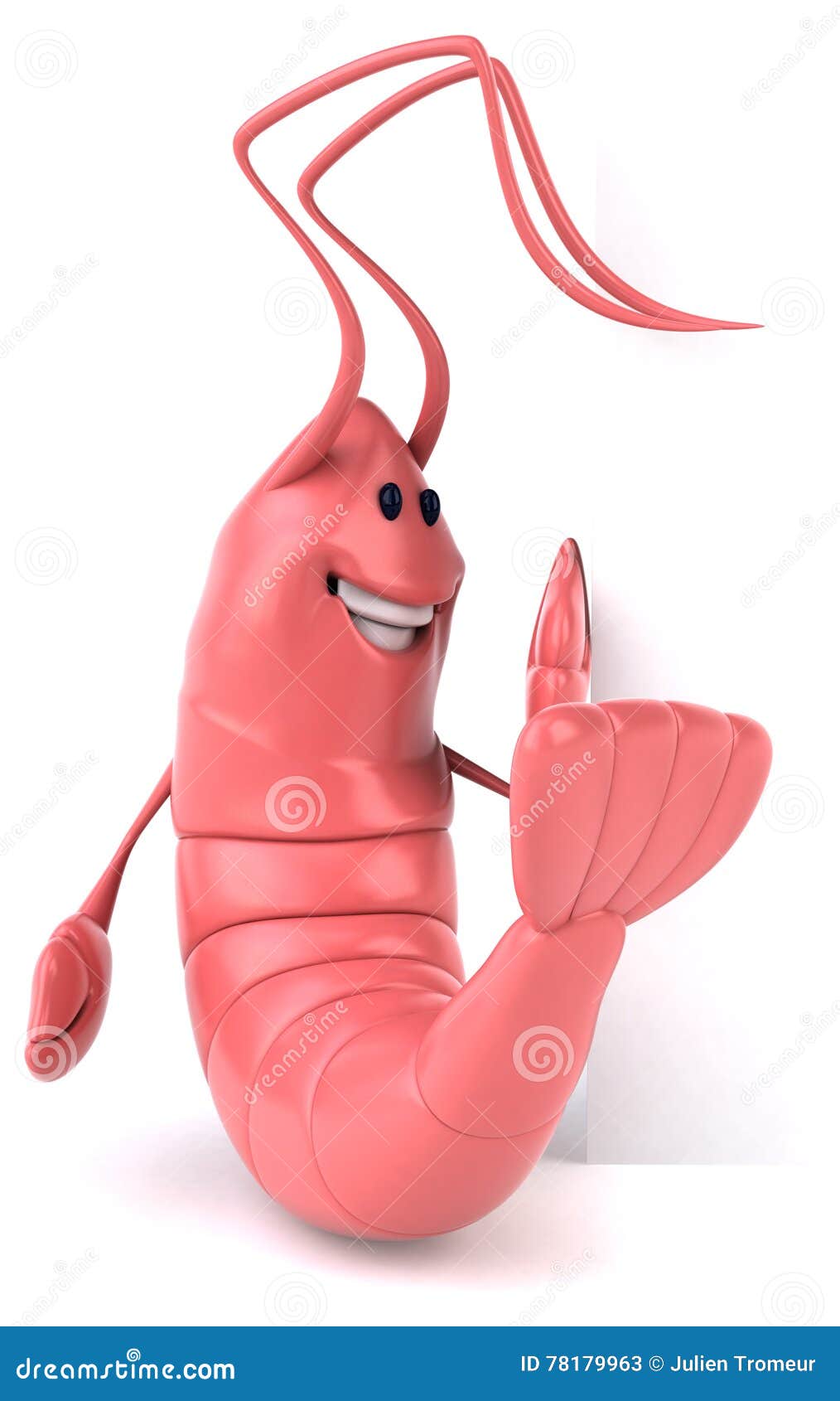Fun shrimp stock illustration. Illustration of studio - 78179963