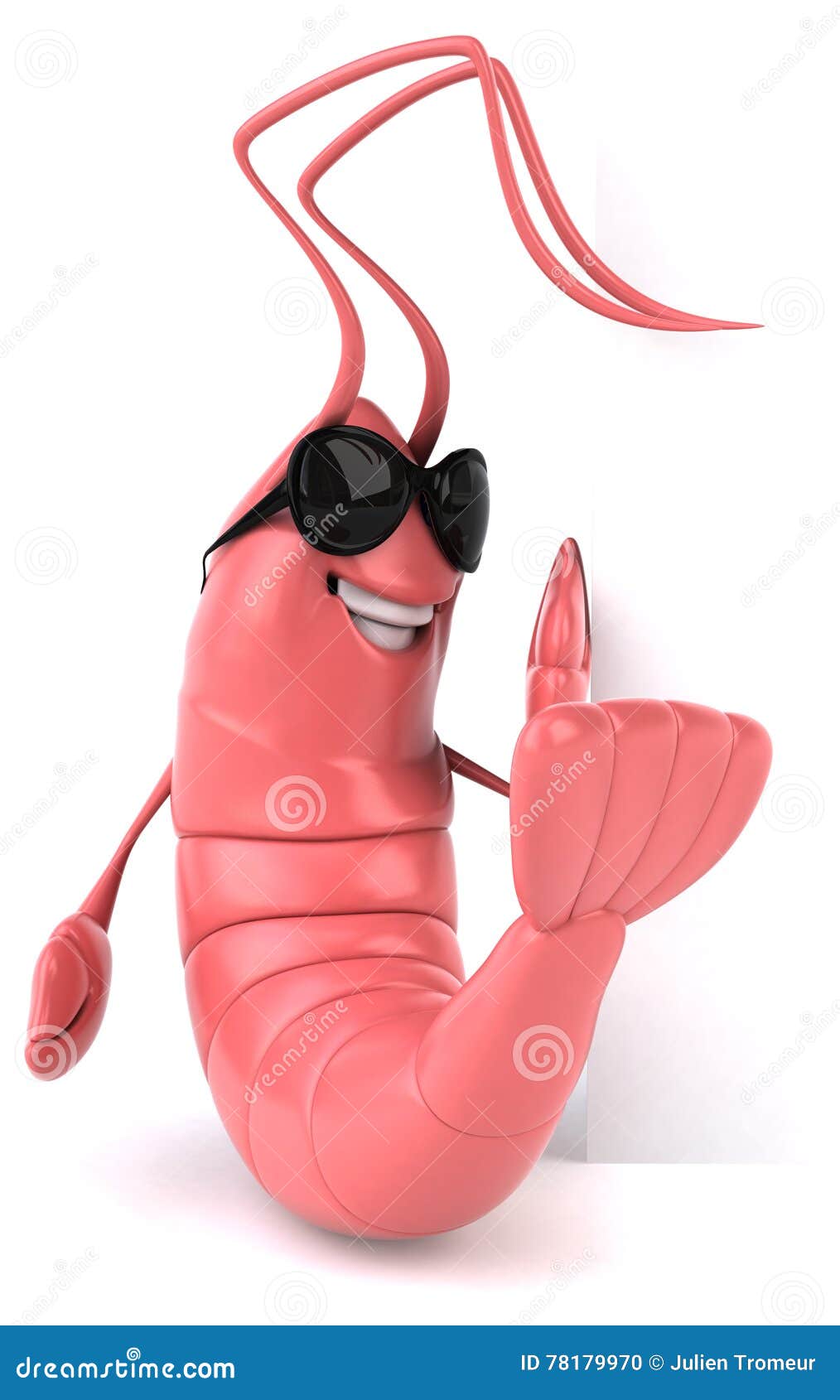 Fun shrimp stock illustration. Illustration of pink, isolated - 78179970